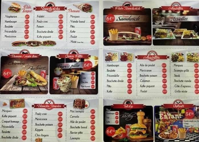 Menu at Lessines Grill, Lessines