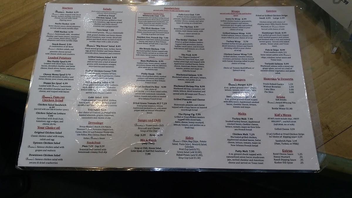 Menu at Broma's Deli - Brookhaven restaurant, Brookhaven