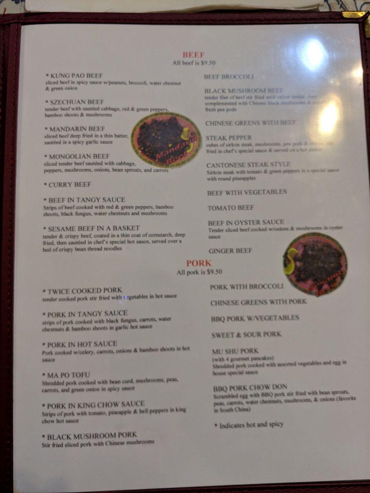 Menu at Eden Gate Chinese Restaurant open 11am-9pm daily lounge open ...