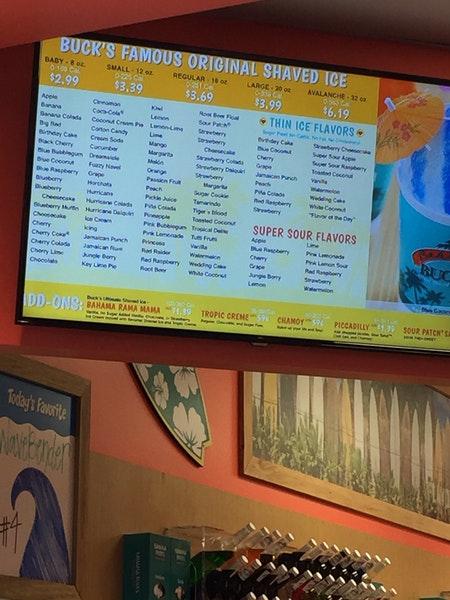 Menu at Bahama Buck's pub & bar, Spring, Louetta Rd A
