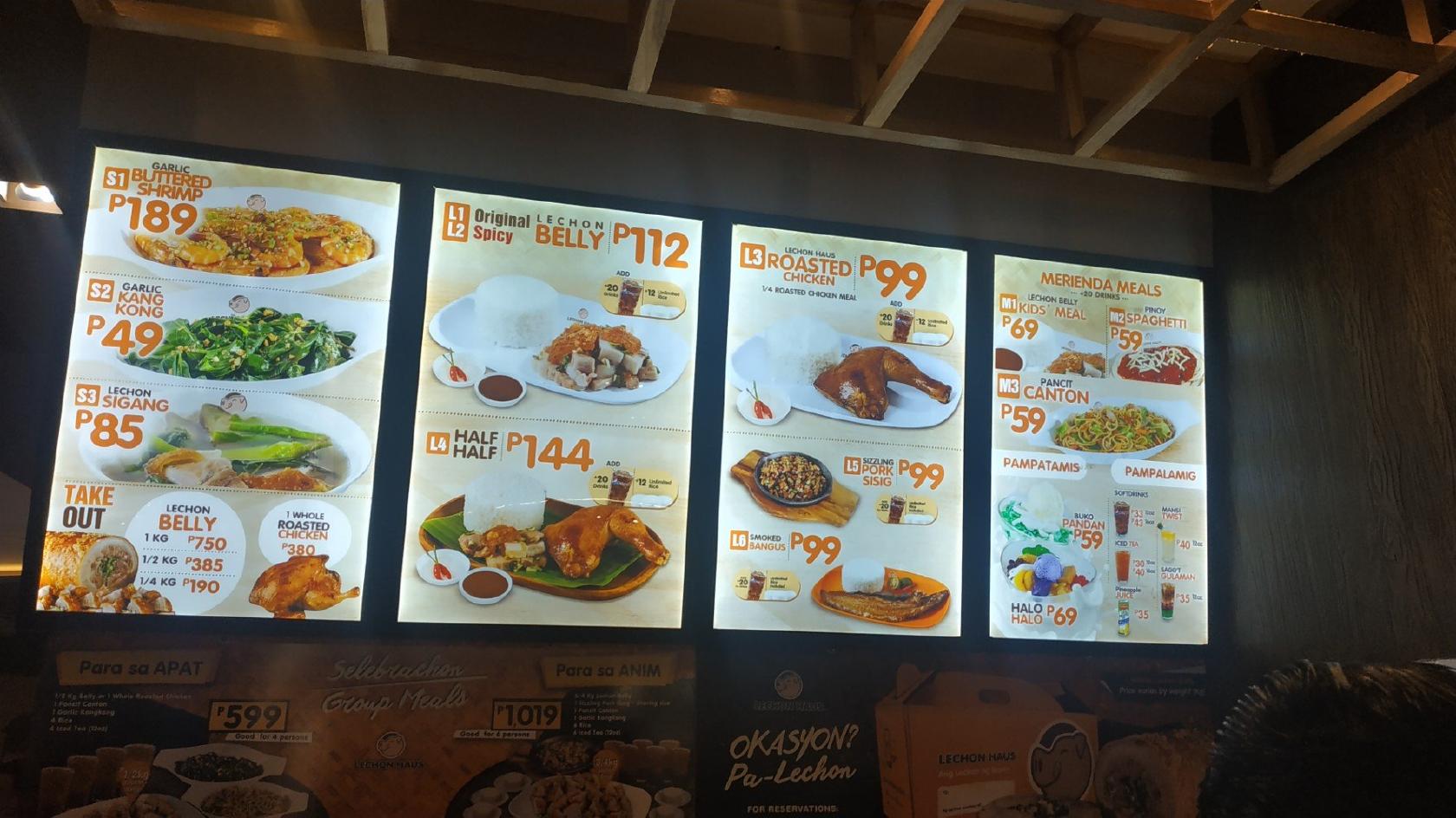 Menu at Lechon Haus - SM City Manila restaurant, Manila, 1000 Natividad ...