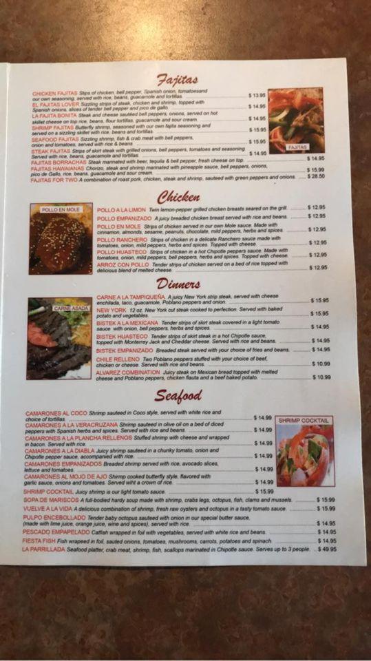 Menu at Los Cocos Locos of Alvarez restaurant, Loves Park, 205 E ...