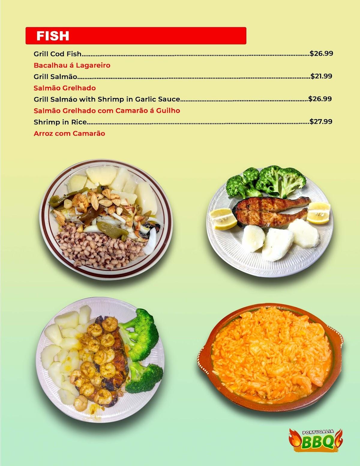 Menu at Portugalia BBQ, Freemansburg