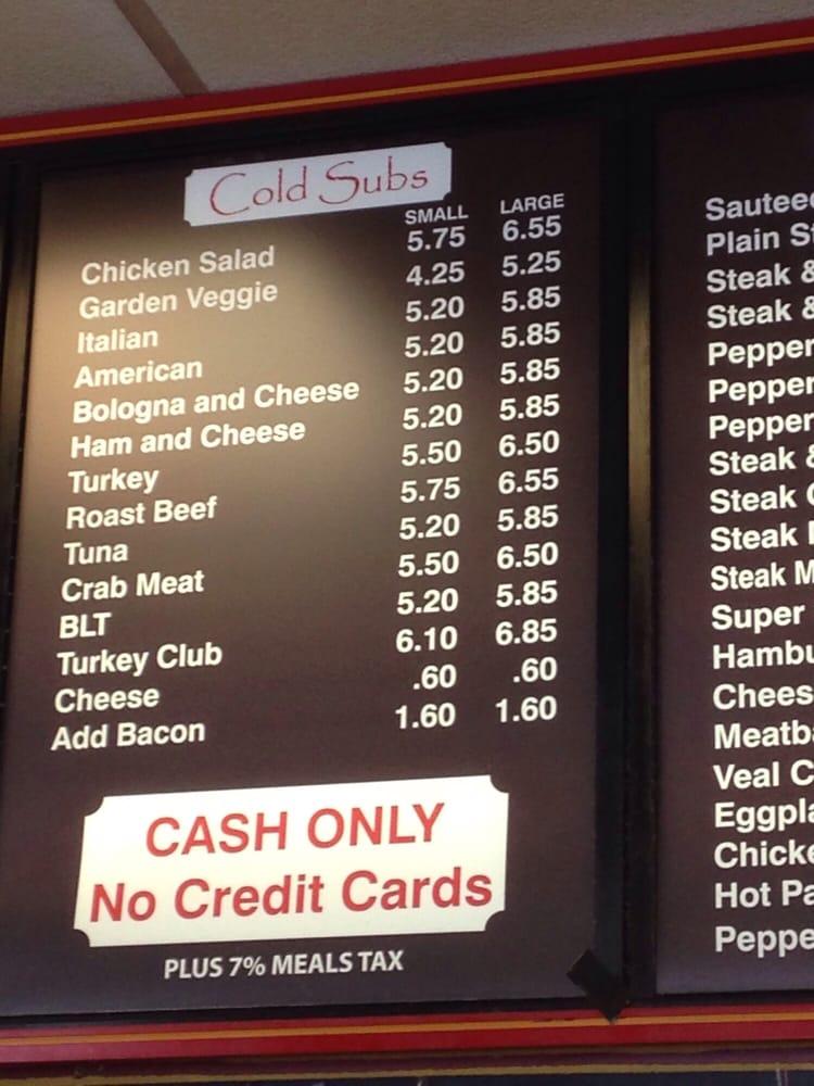Menu at Copeland Street Sub & Pizza pizzeria, Quincy