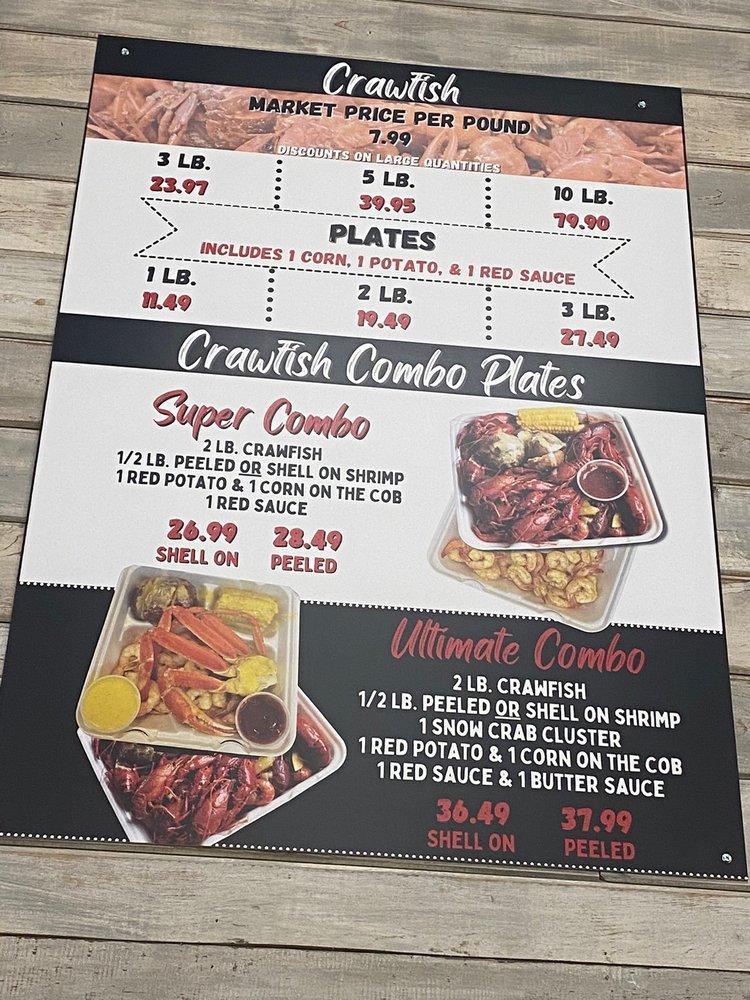Carta del restaurante Te'Jun The Texas Cajun- Red Oak, Red Oak