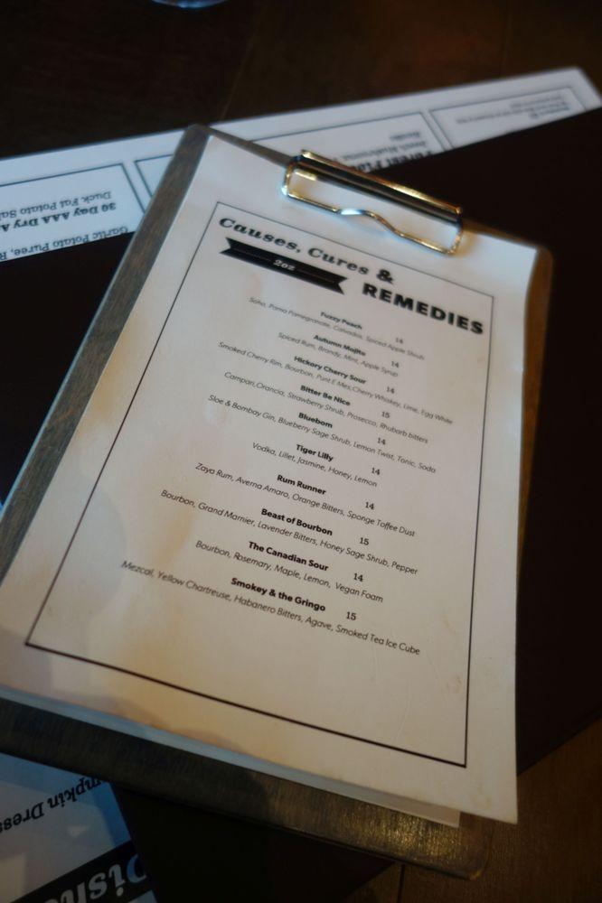 Menu at Ampersand | 27 pub & bar, Edmonton