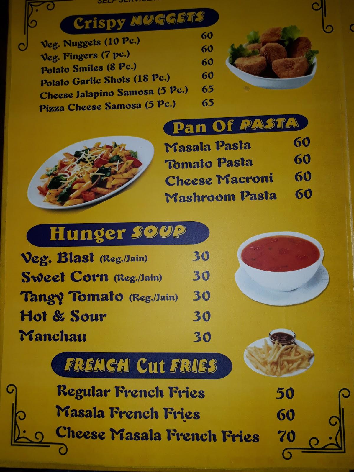 Menu at Helly & Chilly Cafe, Vadodara