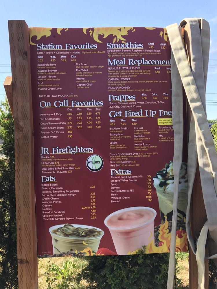 Menu at Li'l Firehouse Coffee, Kennewick, W Clearwater Ave