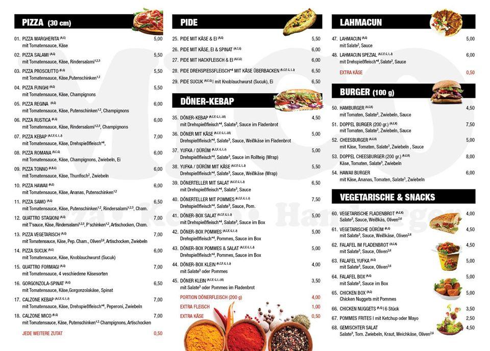 Menu at Mico pub & bar, Lindau