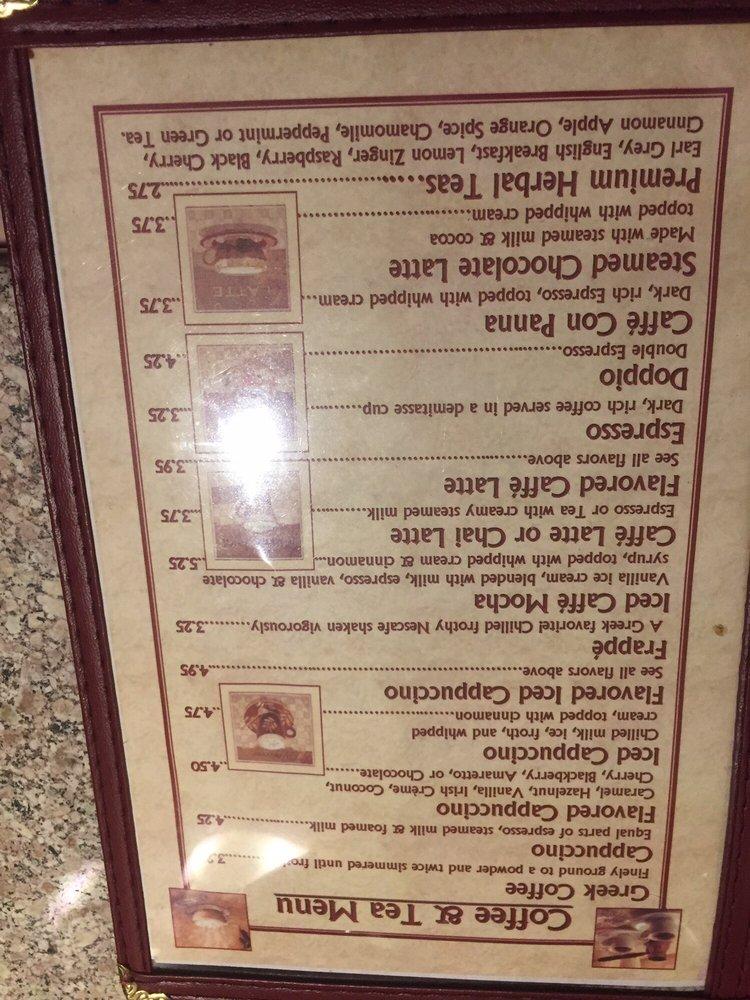 Menu at The Edison Diner restaurant, Edison