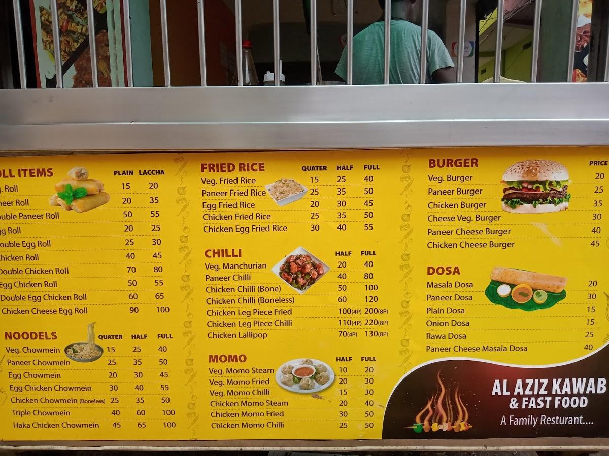 Menu at AL-AZIZ KAWAB & FAST FOOD, Patna