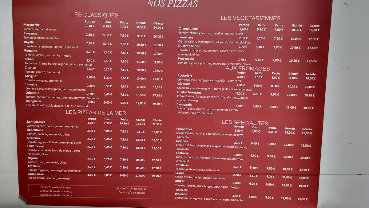 Menu at Pizza Maestro pizzeria, Toulouse, Pl. Edouard Bouillères