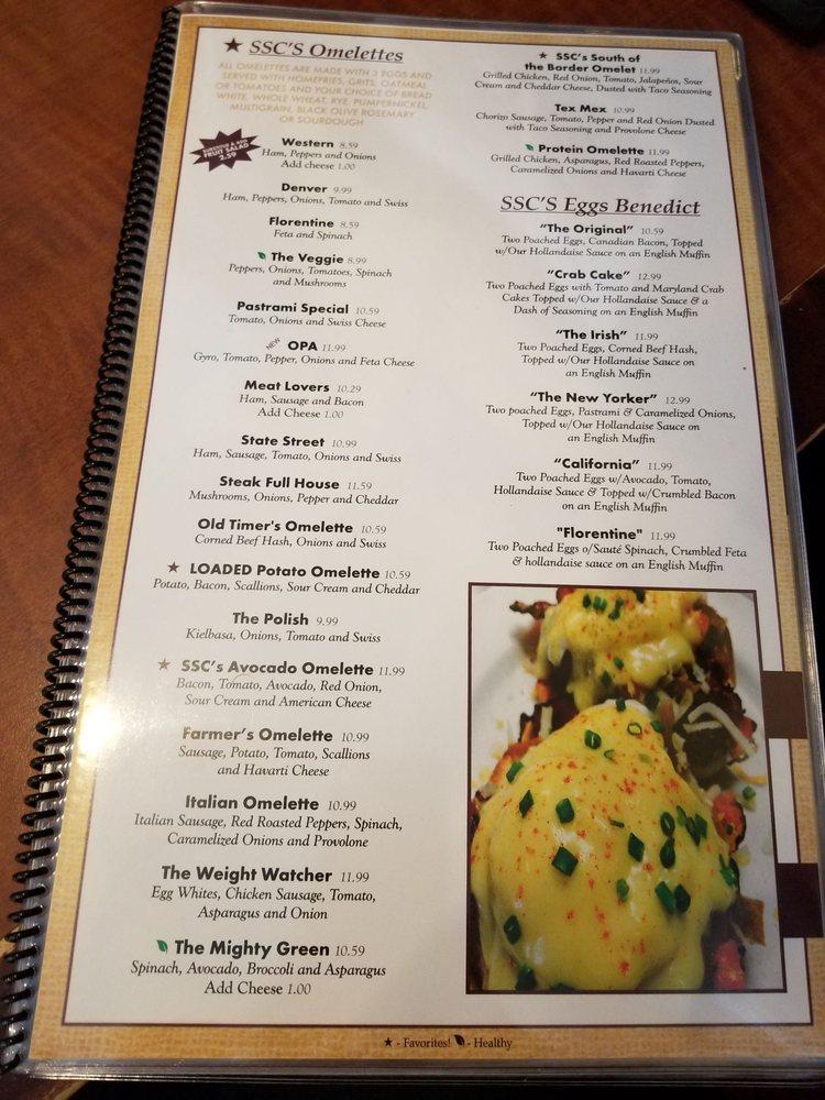 Menu at State Street Cafe, North Haven, 346 State St