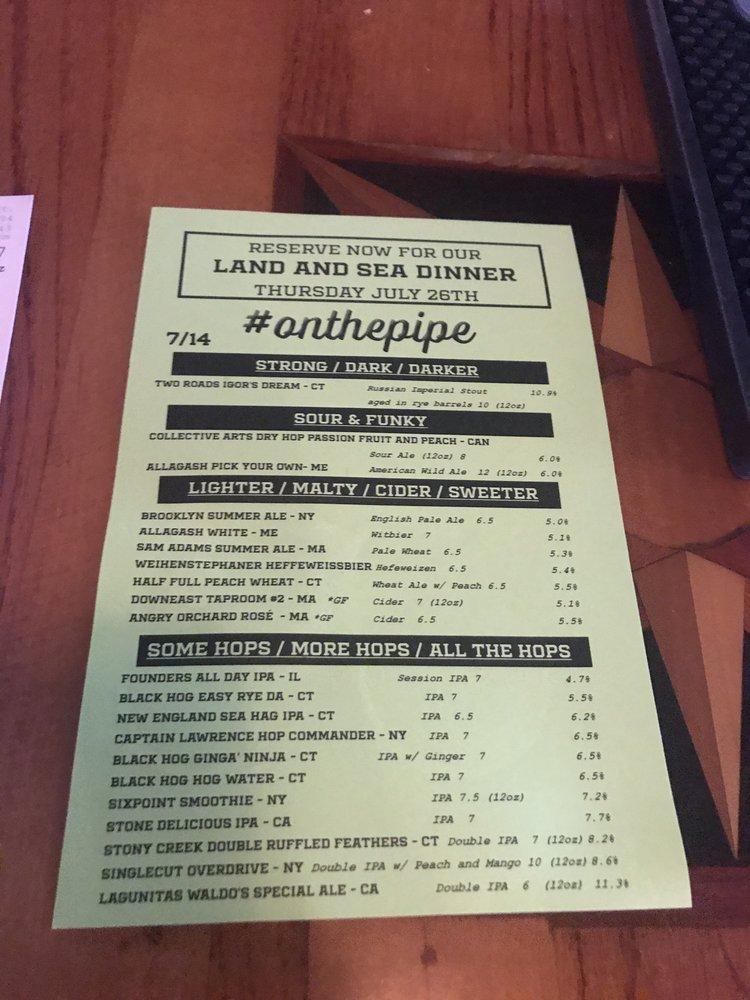 Menu at The Blind Rhino pub & bar, Norwalk