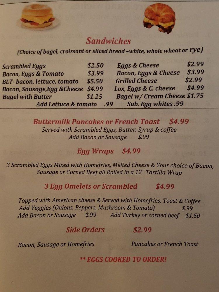 Menu at Blue Ridge Deli & Cafe, Durham