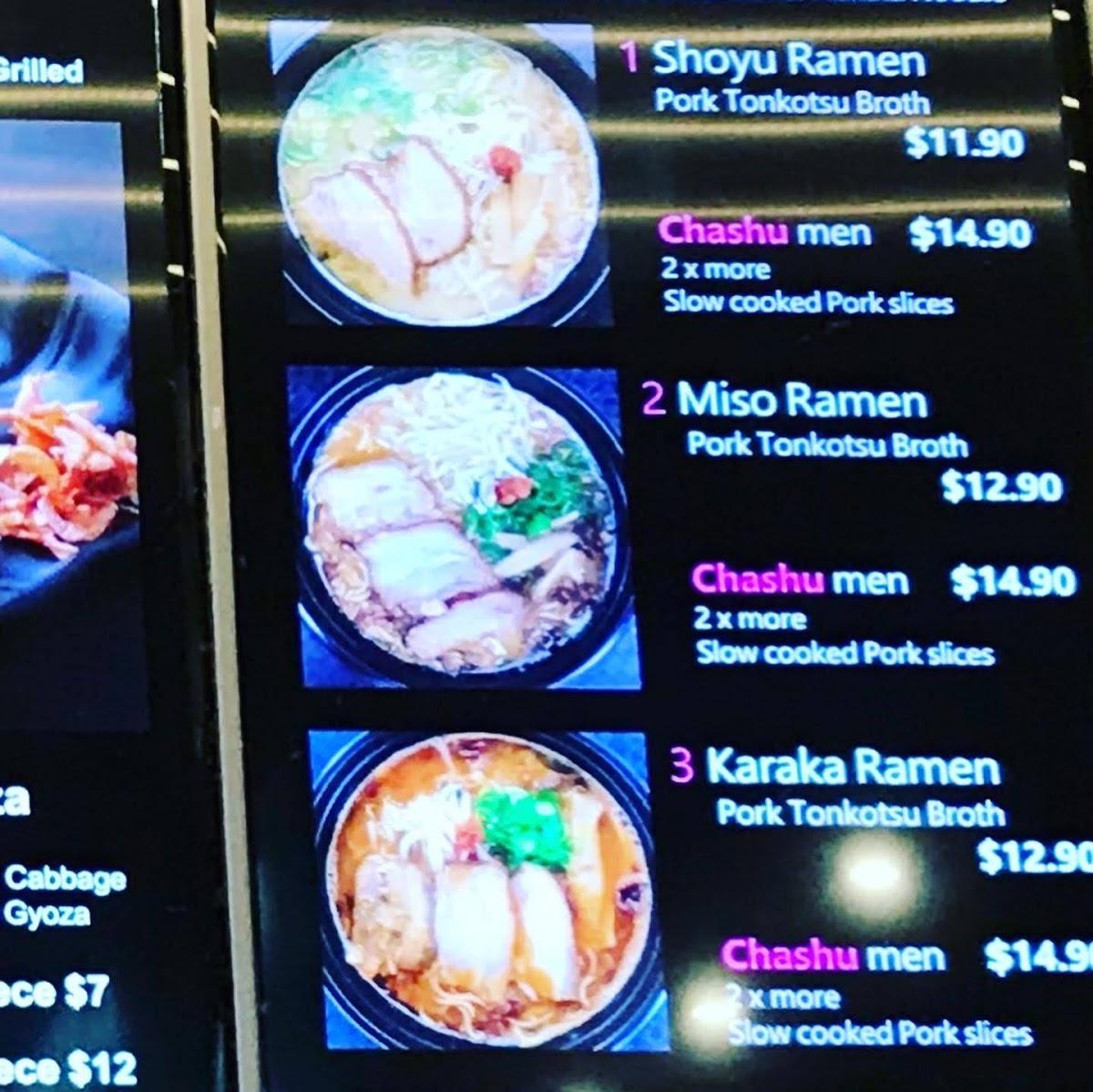 Menu at Ippin Ramen & Bowl restaurant, Christchurch, Langdons Quarter