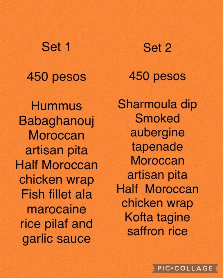Menu at Authentic Moroccan cuisine by the Moroccan lady restaurant, Makati