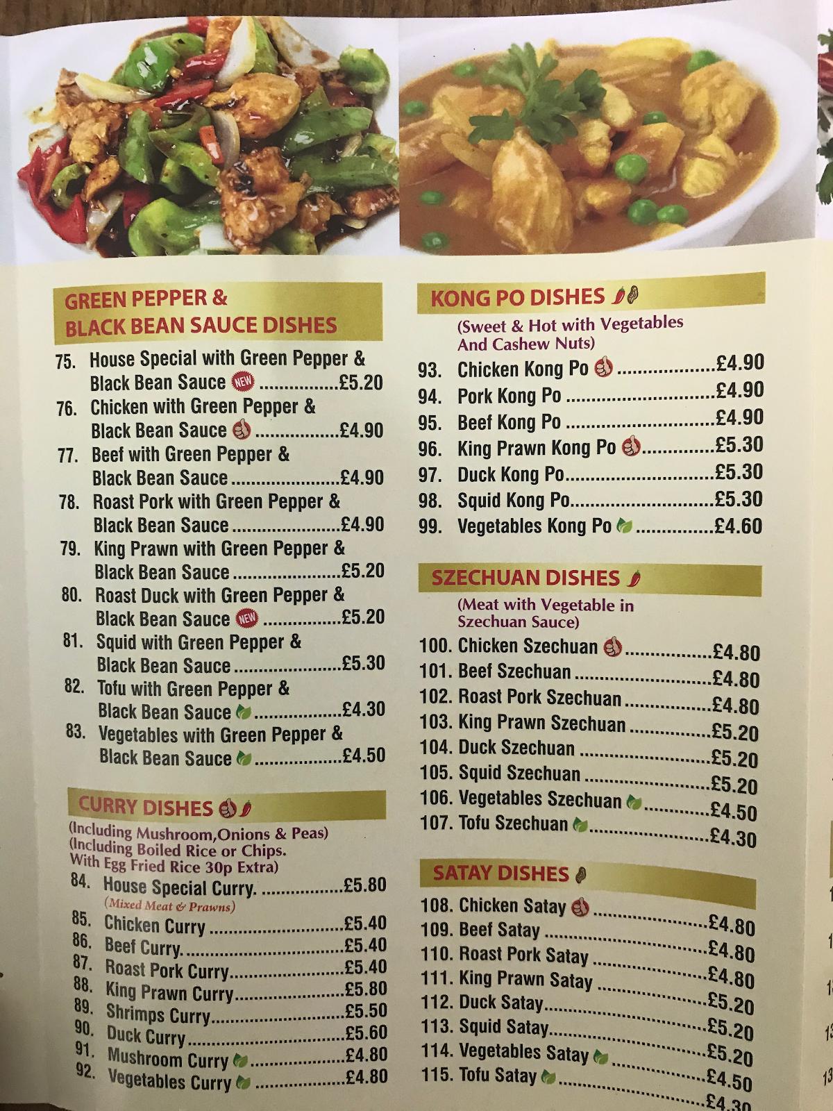 Menu at Golden City fast food, Tipton, 49 Great Bridge