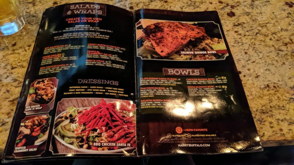 Menu at Harry Buffalo North Olmsted pub & bar, North Olmsted