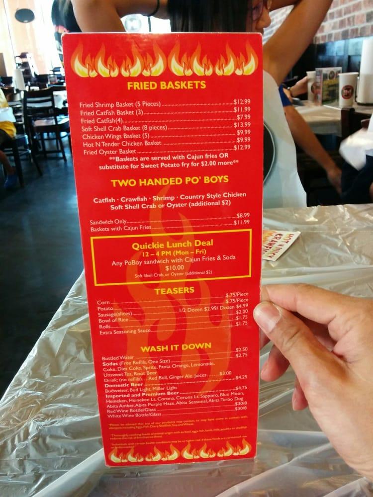 Menu at Hot n Juicy Crawfish restaurant, Orlando, W Sand Lake Rd