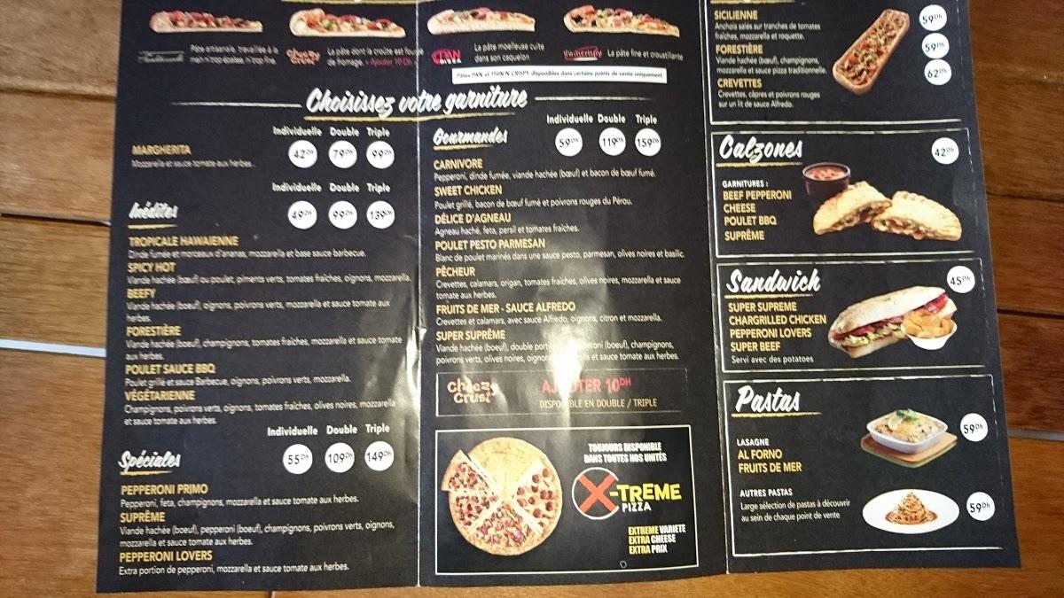Menu at Pizza Hut Delivery Sidi Maarouf restaurant, Casablanca
