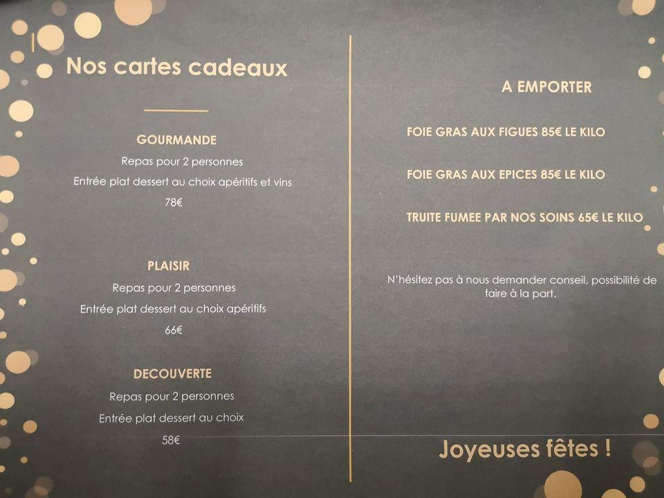 Menu au Restaurant De La Gare, Percy