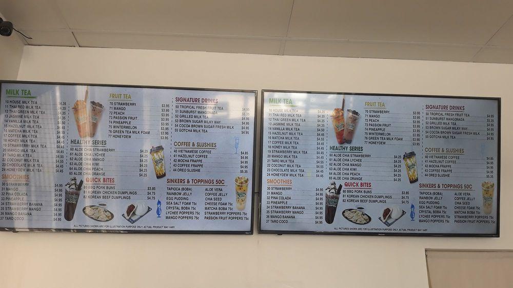 Carta del pub y bar Gotcha Boba, League City