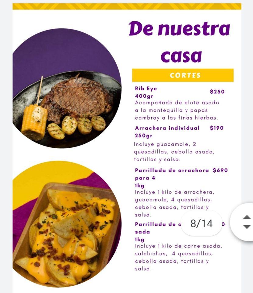 Carta del restaurante La Chunga, Monterrey, Calle Morelos 958 Esquina ...
