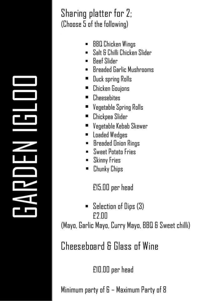 Menu at The Carrie Restaurant, Kells
