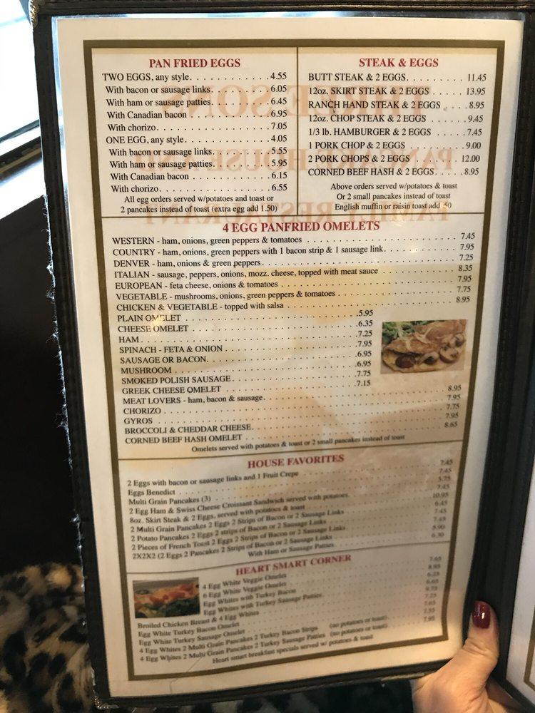 Menu at Three Sons Restaurant, Chicago