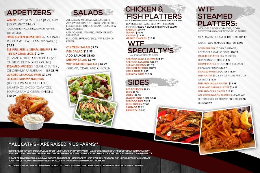 Menu at WTF@ Starkville restaurant, Starkville, 121 Dr Martin Luther ...