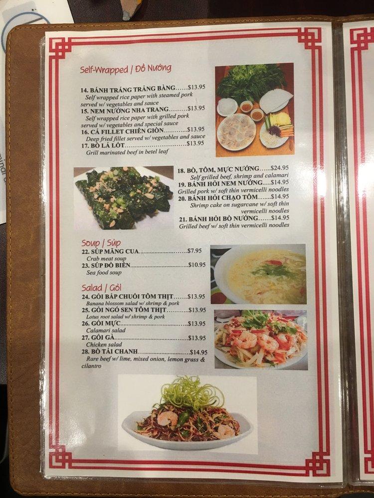 Menu at Nha Trang Restaurant, Chicago, W Argyle St