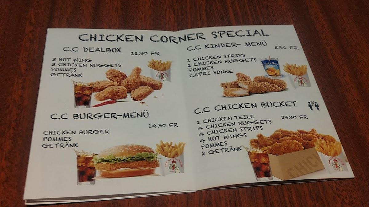 Speisekarte von Chicken Corner, Emmen
