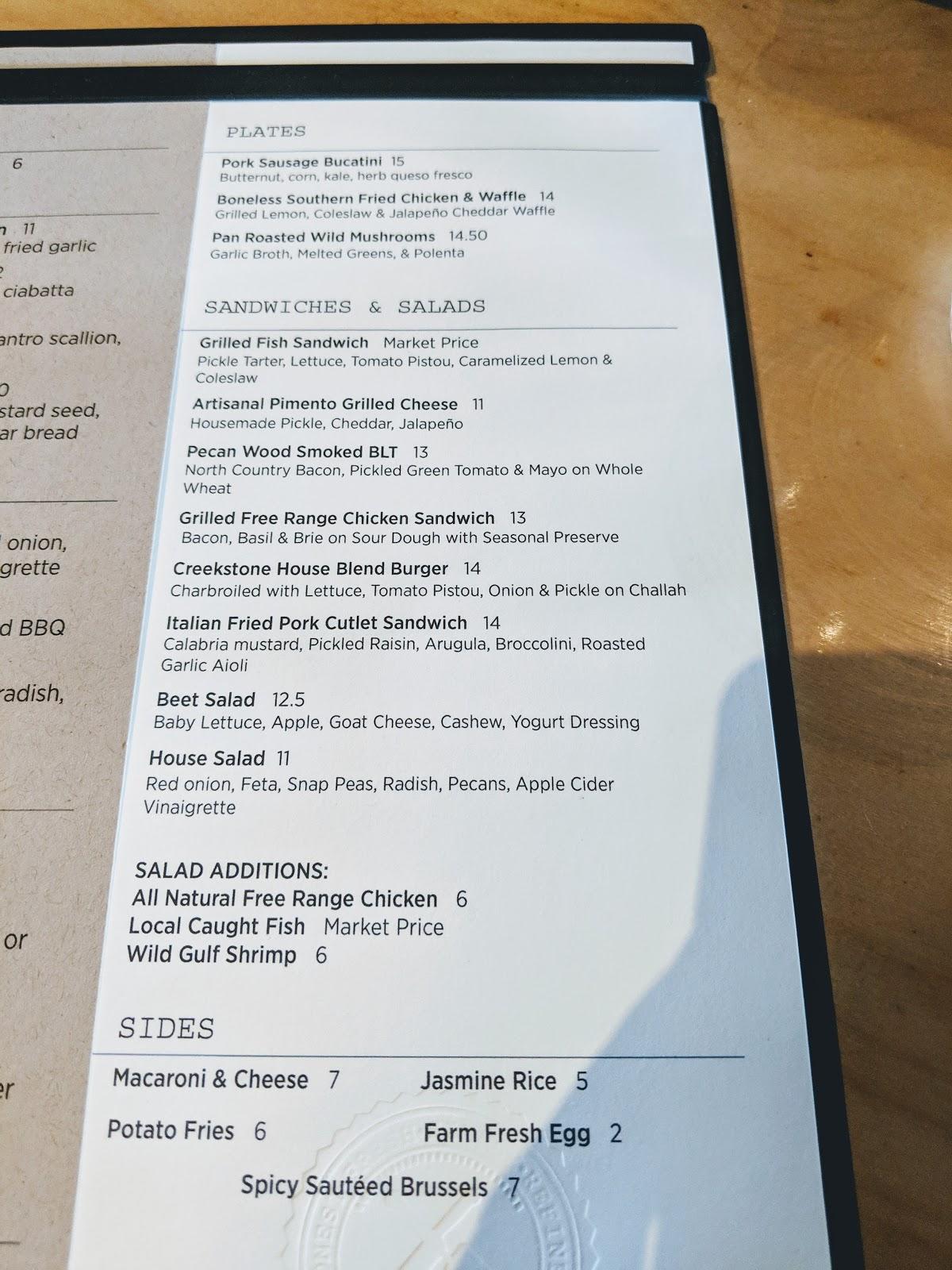 Menu at Coolinary pub & bar, Palm Beach Gardens