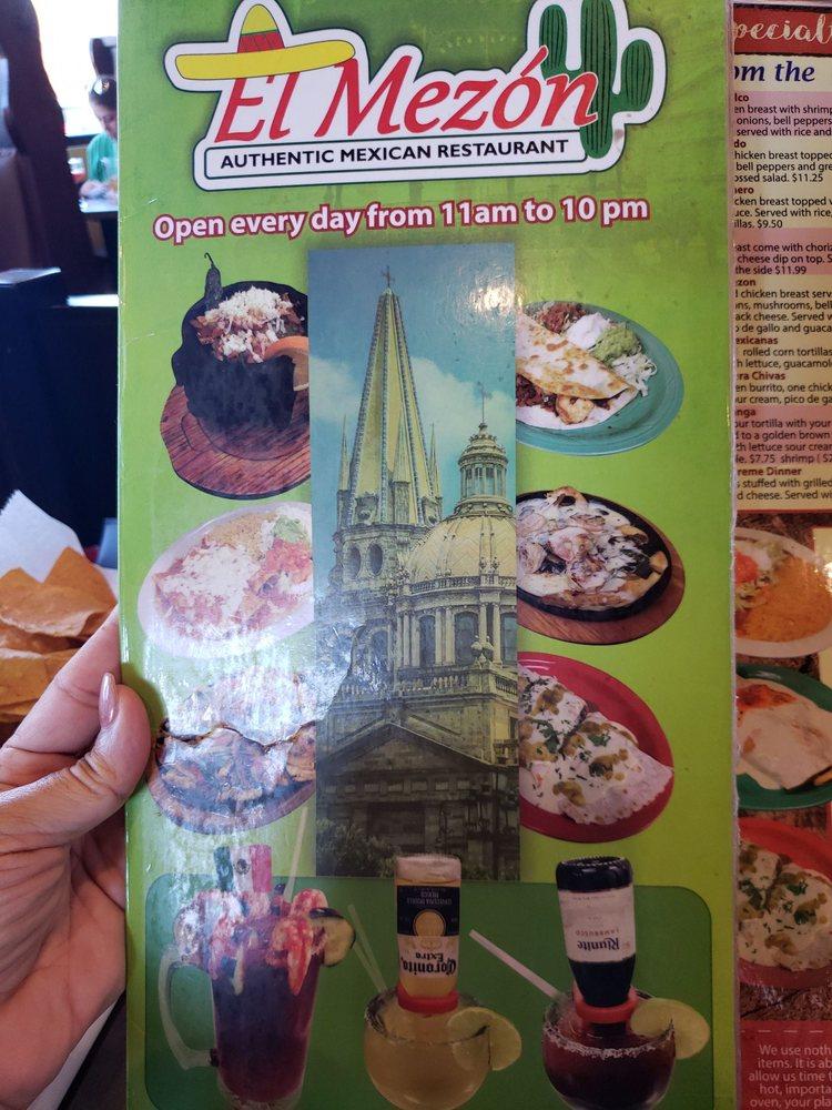 Menu at El Mezon - Mexican Restaurant, O'Fallon, 140 Salt Lick Rd