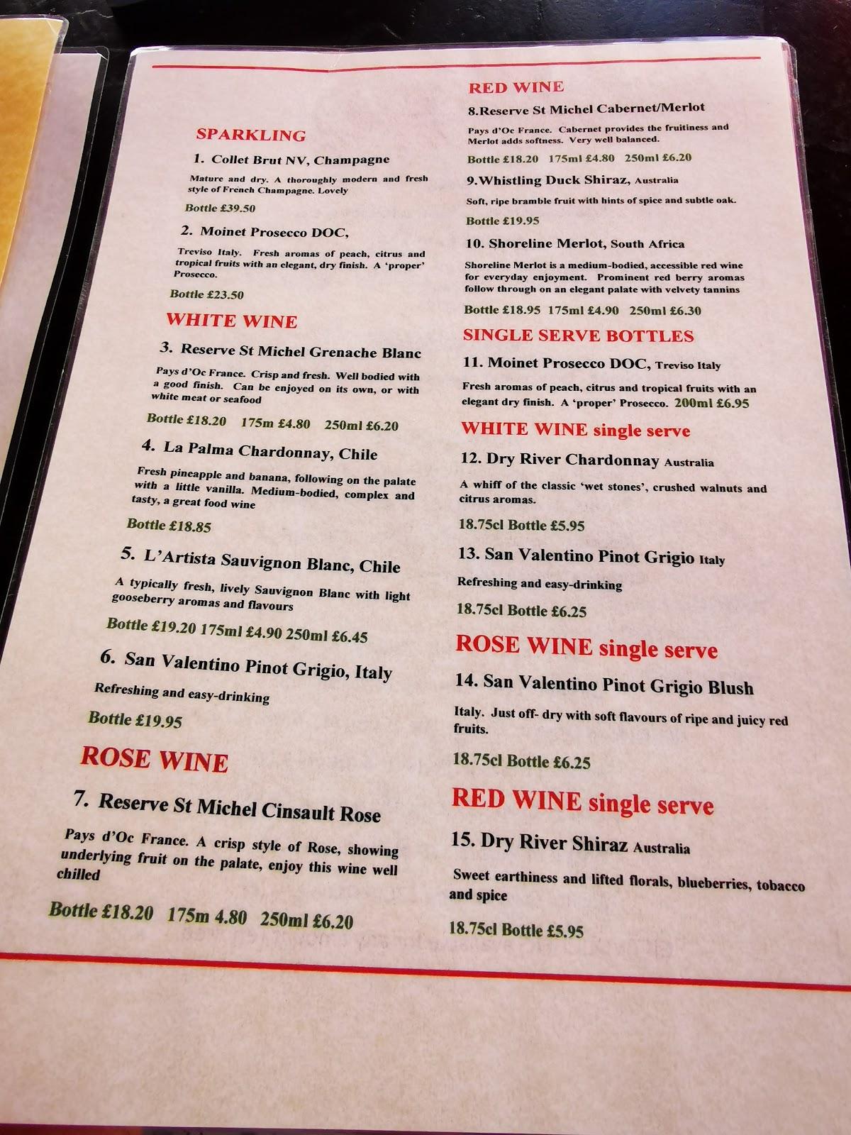 Menu at The Barn Cafe, Lytchett Minster and Upton