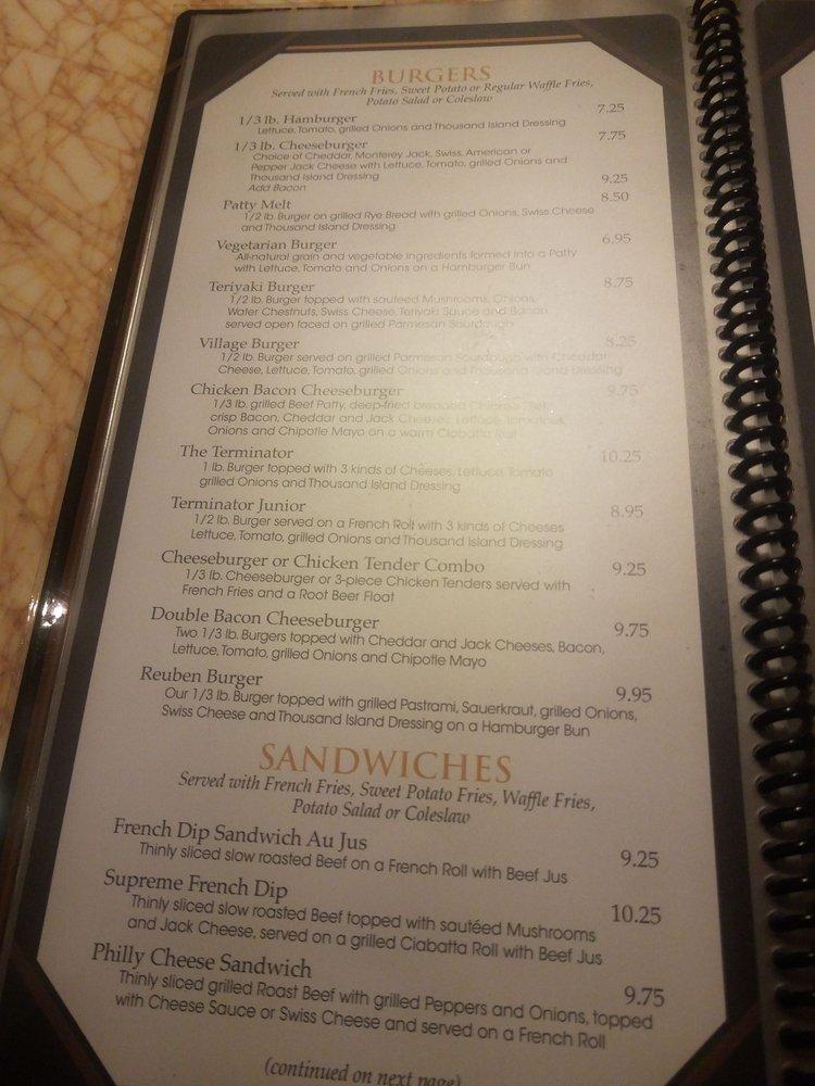 Menu at Café Bellini cafe, Sparks