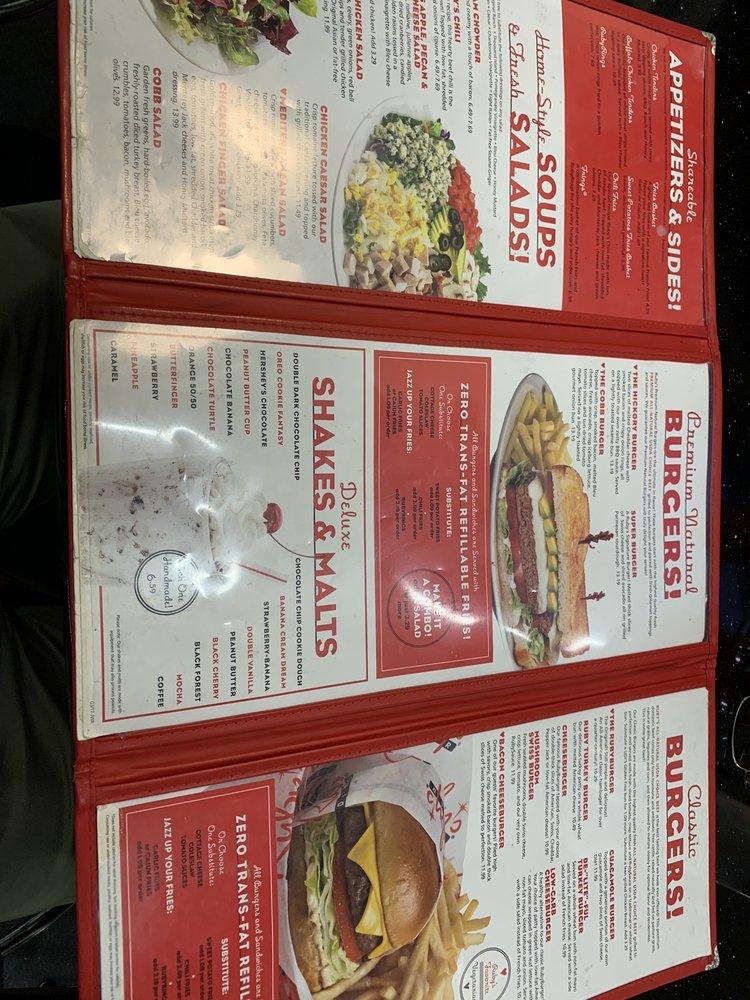 Menu at Ruby's Diner restaurant, Santa Ana, 18601 Airport Way