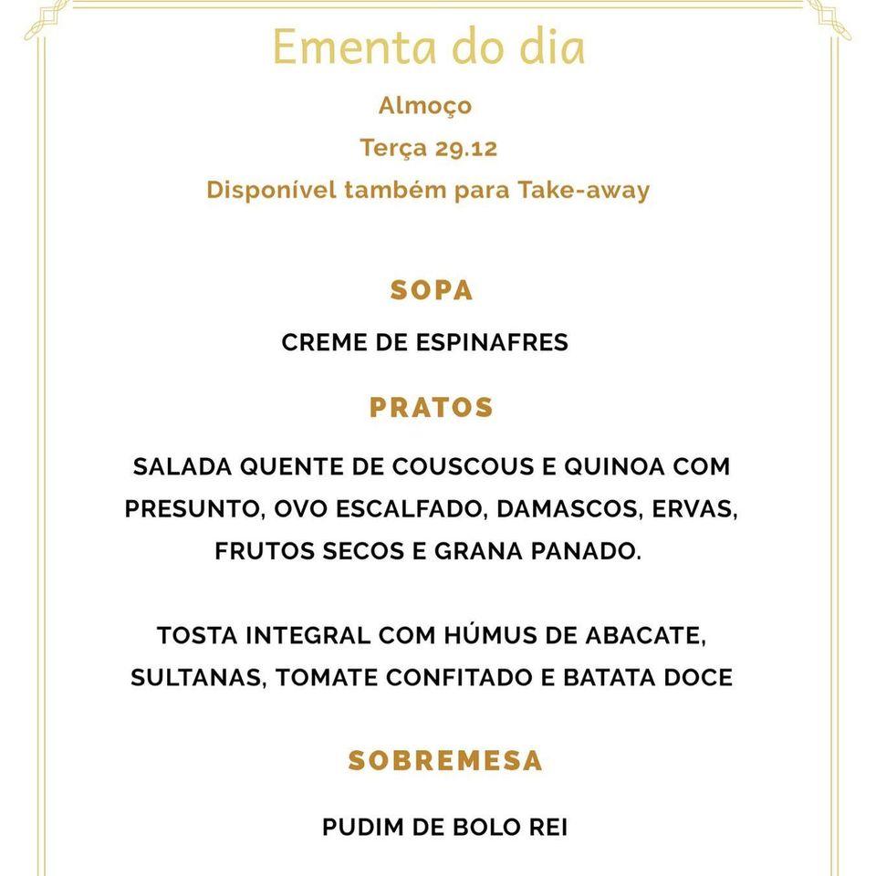 Menu at Maca de Eva restaurant, Viana do Castelo, Rua do Poco n019