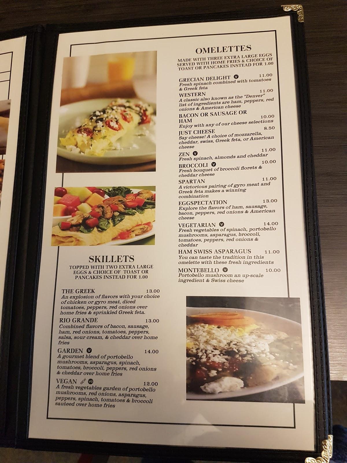 Carta de Surge Restaurant, Kenmore