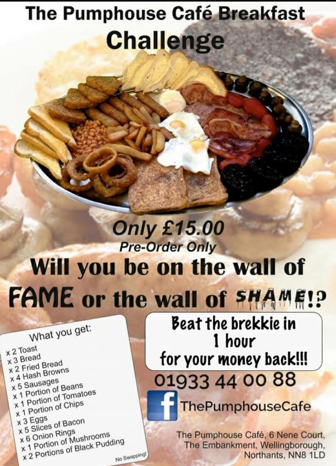 Menu at The Pumphouse Cafe, Wellingborough