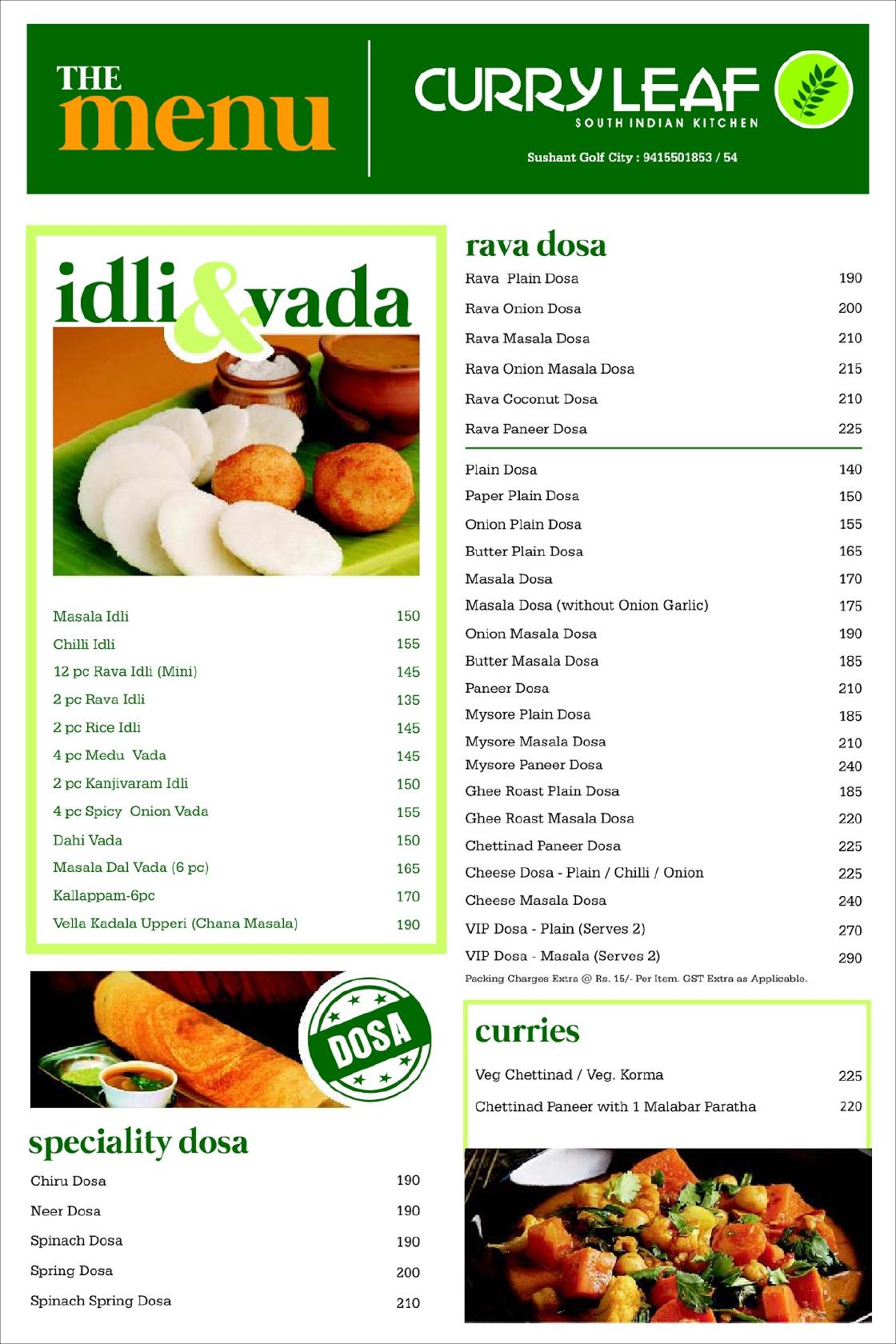 Menu at Aryan Ansal, Muzaffar Nagar Ghusval, Shop No 1 &2