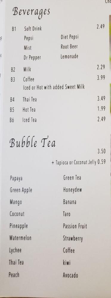Menu at Happy Pho Time restaurant, Bonney Lake