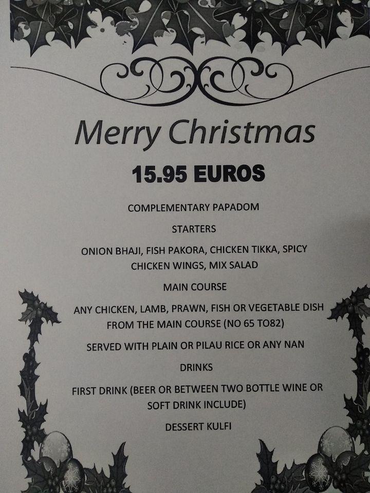 Menu at QUALITY INDIAN RESTAURANT, El Saladillo, CALLA JARA 18