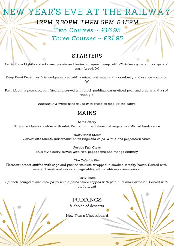 Menu at The Railway pub & bar, Skipton, 10 Cavendish St