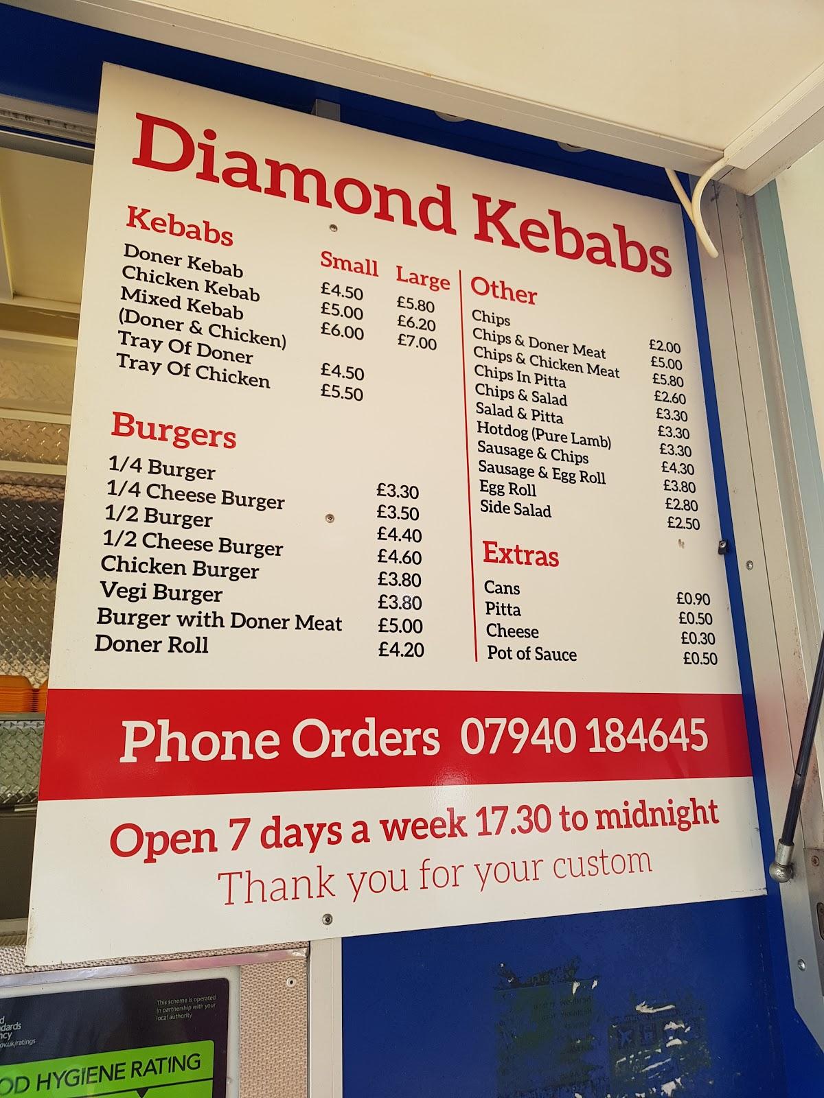 Menu at Jimmys Kebabs restaurant, Cranfield