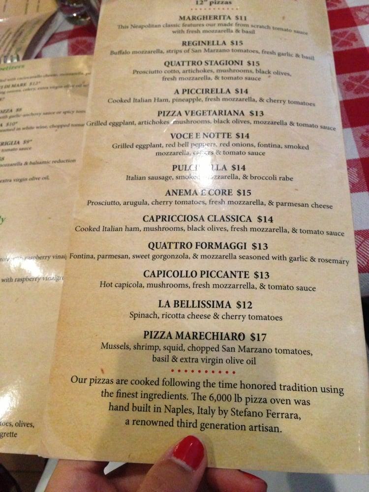 Menu at Pazzo Pomodoro - Vienna pub & bar, Vienna