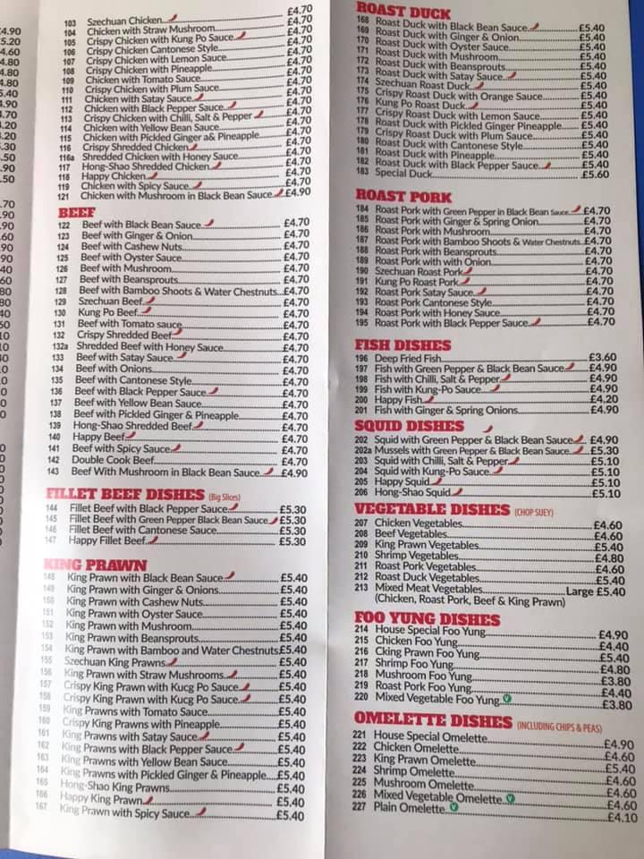 Menu at Double Dragon fast food, Sheffield, 748 Chesterfield Rd
