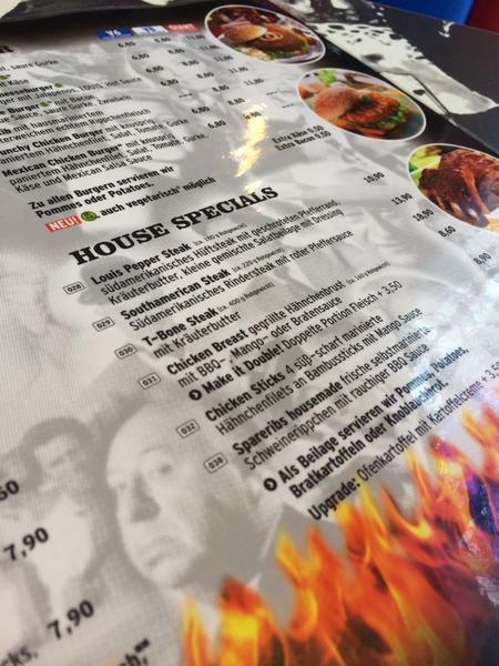 Speisekarte von Louis Diner Gera UG haftungsbeschränkt fast Food, Gera