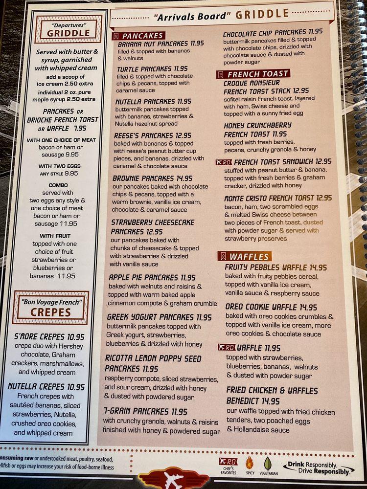 Menu at Runway Diner restaurant, South Hackensack